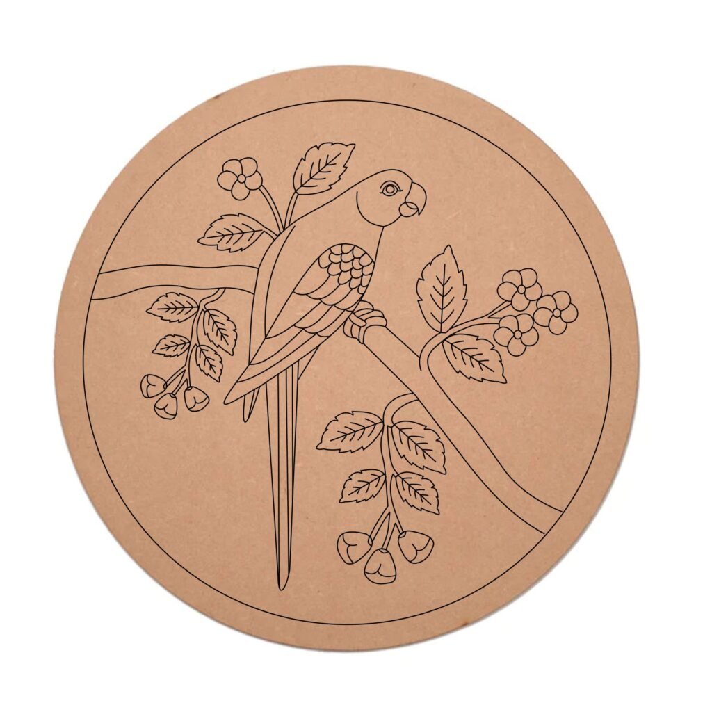 Premarked Parrot on Tree Laser Cut Design Files - Stock Lasers ...